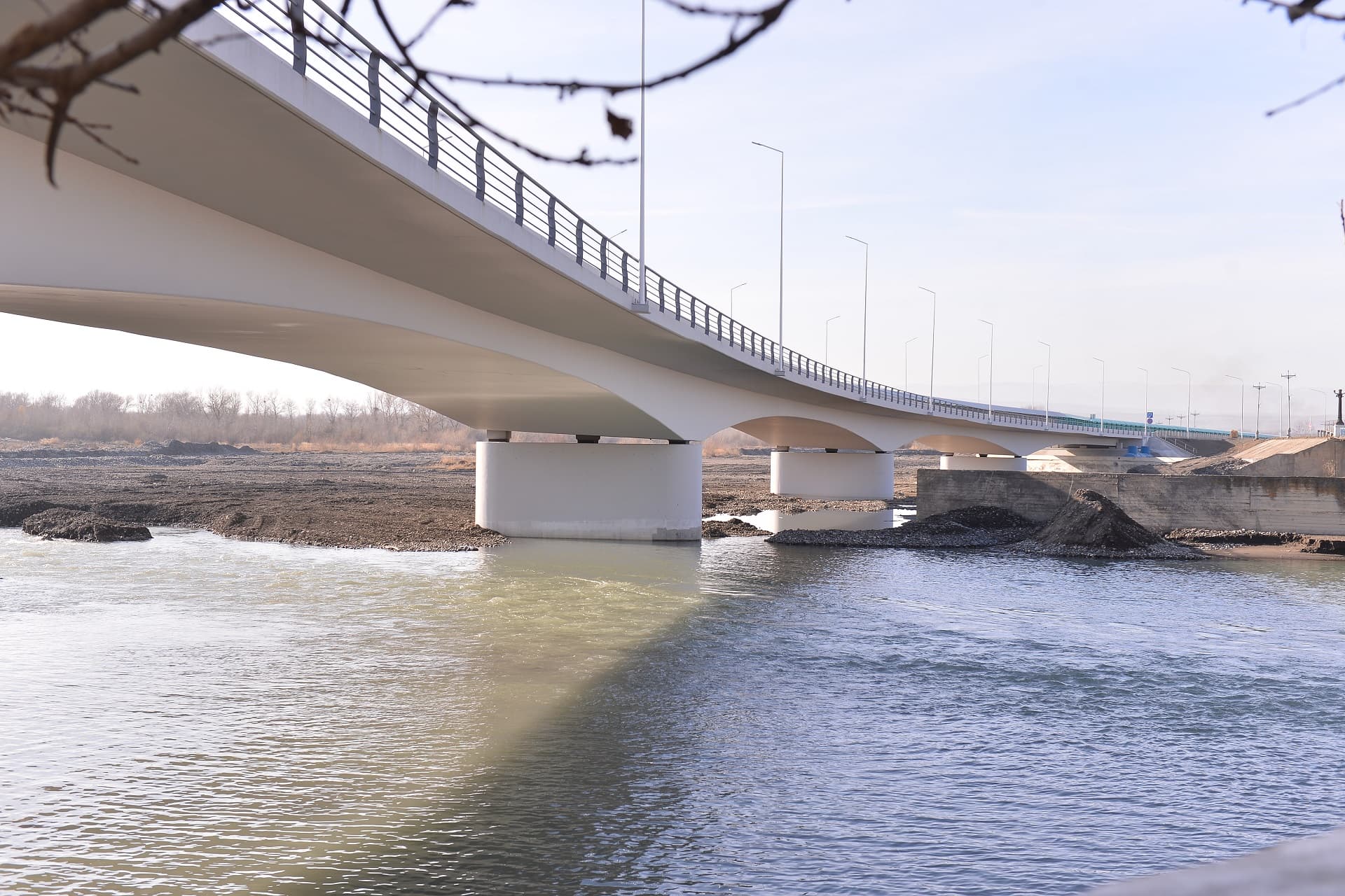 Hydrotrans Engineering → Engineering of the bridge over the Samur river