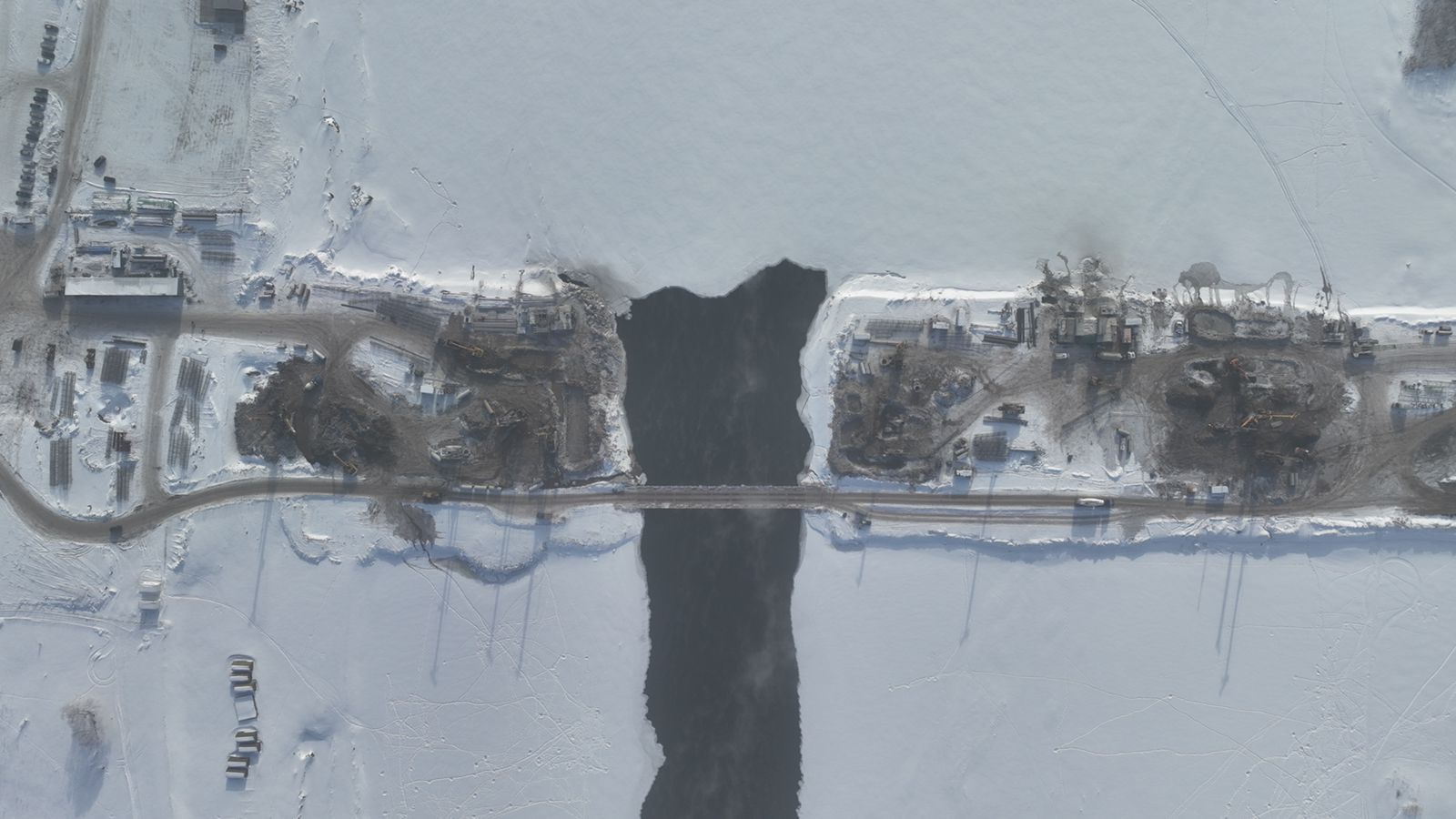 Hydrotrans Engineering → Engineering of the bridge on the Belaya river