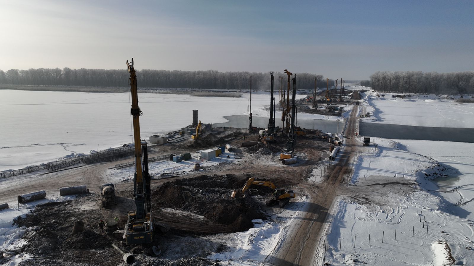 Hydrotrans Engineering → Engineering of the bridge on the Belaya river